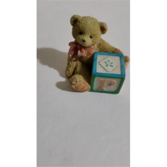 Vintage | Toys | Vintage Cherished Teddies P Bear Figurine Pink Blue ...